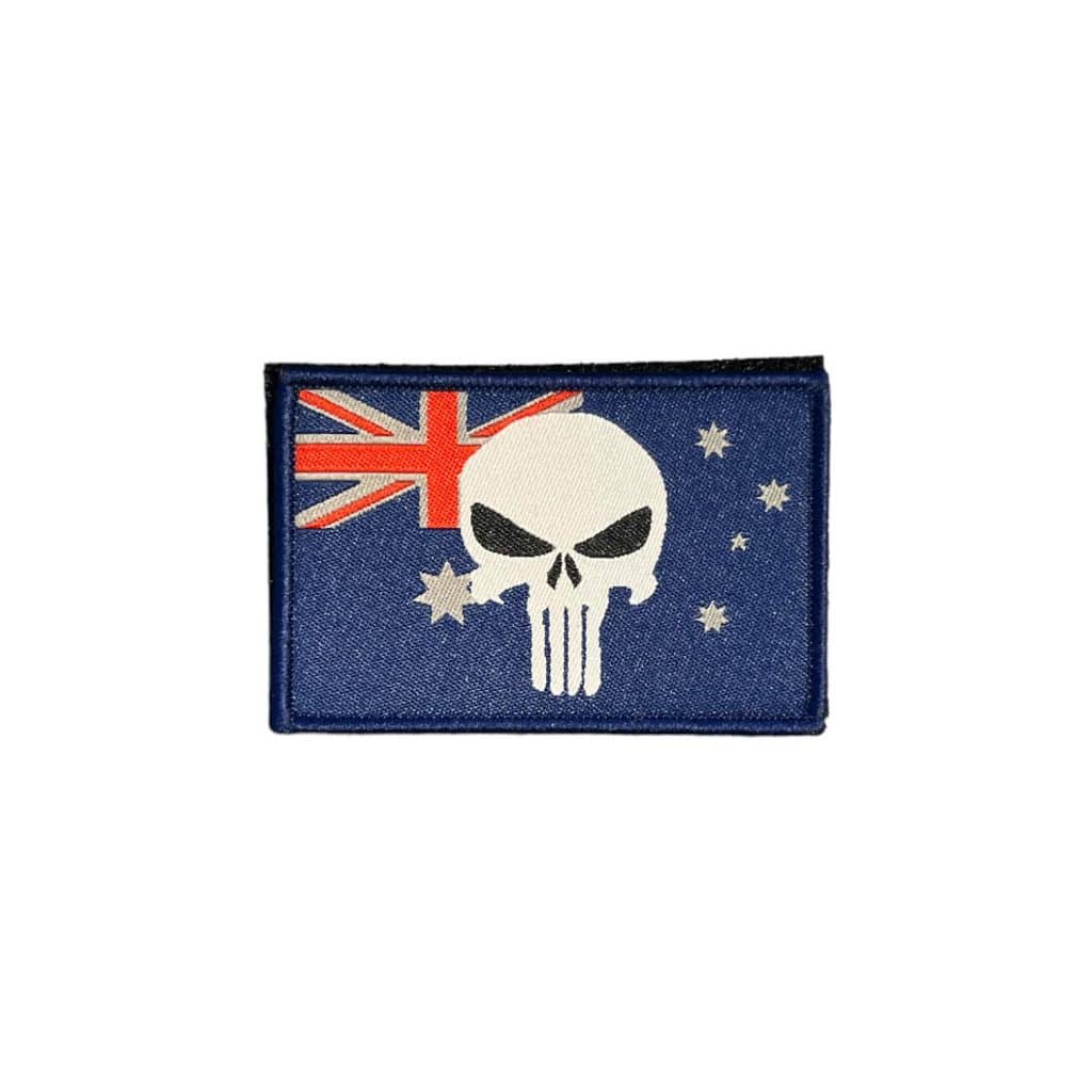 Australian Punisher Flag Patch -P1288 | Allied Militaria