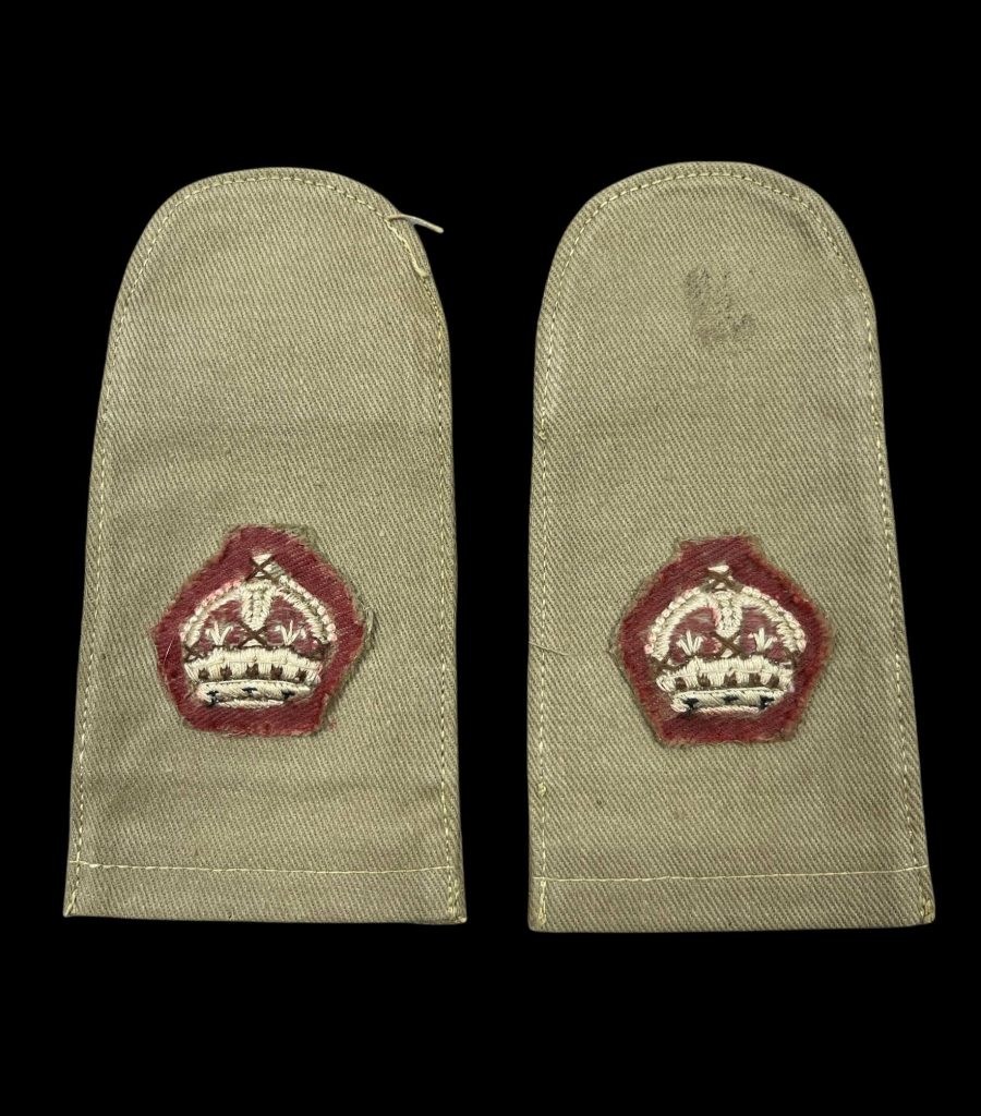 WW2 AIF Rank Slides – Issued to Major BUNTINE VX111297 | Allied Militaria