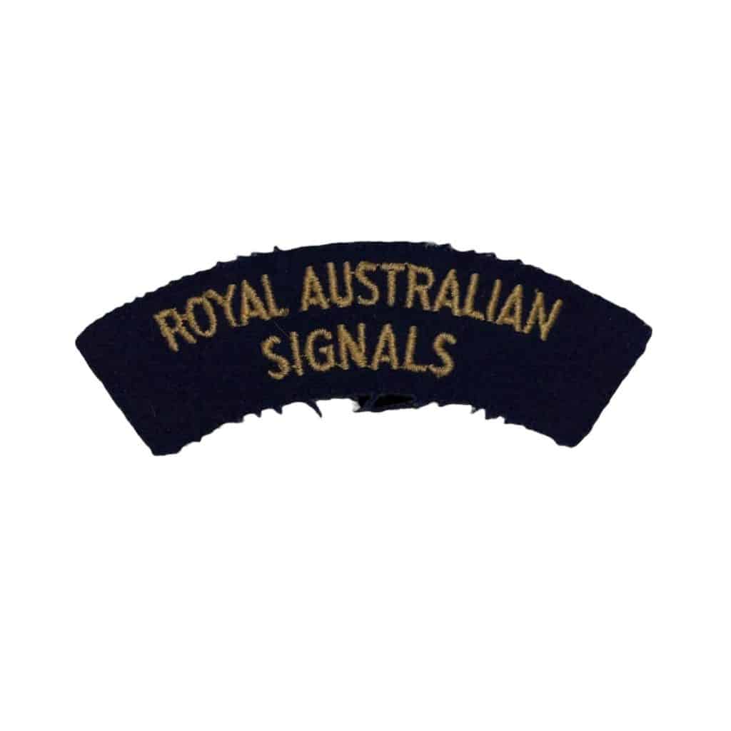 Battledress Flash – ROYAL AUSTRALIAN SIGNALS -T059 | Allied Militaria