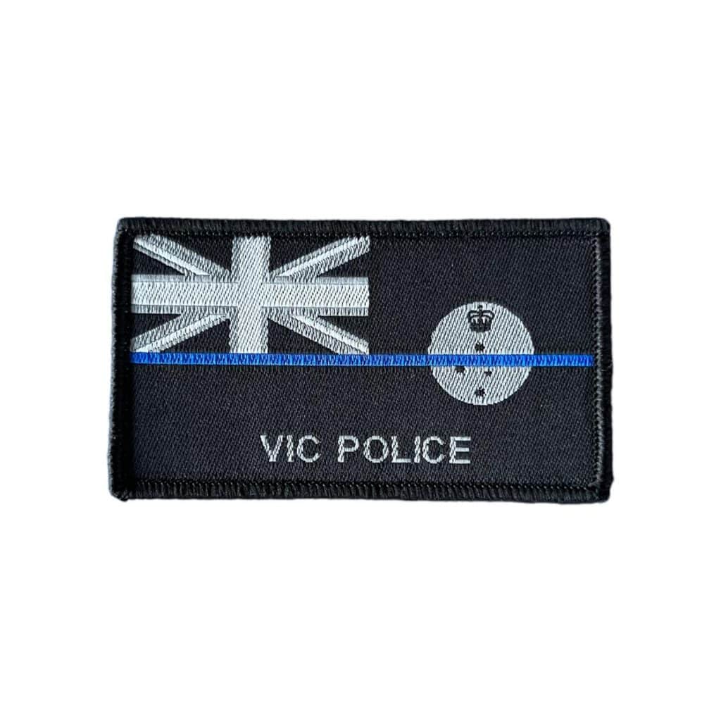 Victorian Police - Thin Blue Line Patch (PM016) | Allied Militaria