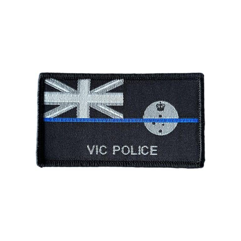 Victorian Police - Thin Blue Line Patch (PM016) | Allied Militaria