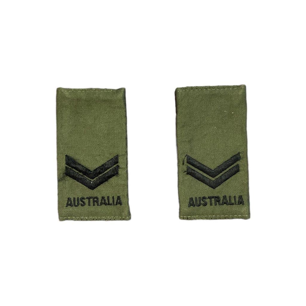 R.A.A.F Corporals Rank Insignia (Velcro Backed) EP016 | Allied Militaria