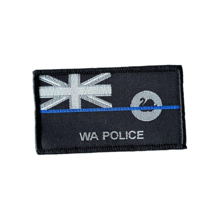 Western Australian Police - Thin Blue Line Patch (PM018) | Allied Militaria