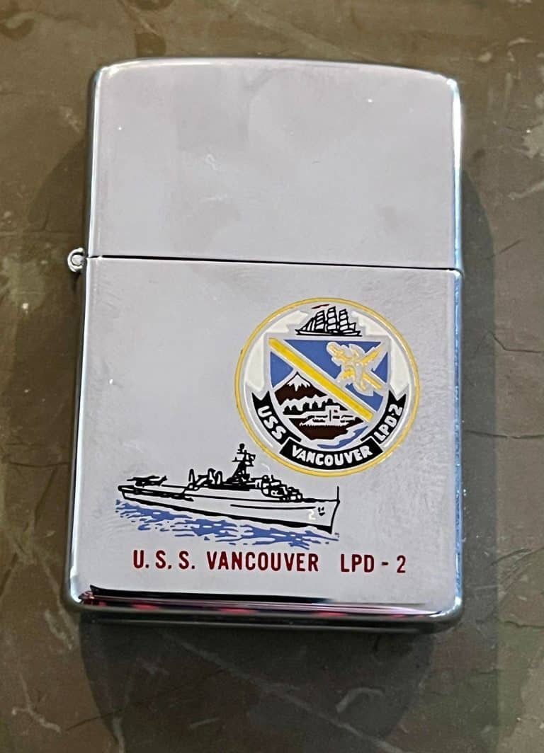 Original U.S.S. Vancouver LPD-2 Zippo (Z013) | Allied Militaria