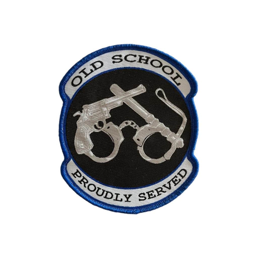 Police “Old School” Retired Patch (PM022) | Allied Militaria