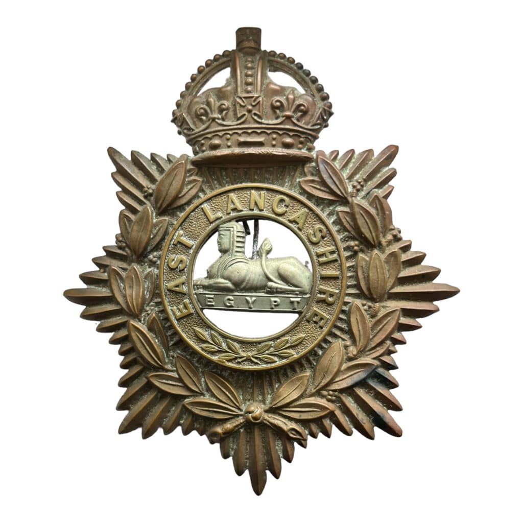 East Lancashire Regiment Helmet Plate (KC) (B061) | Allied Militaria
