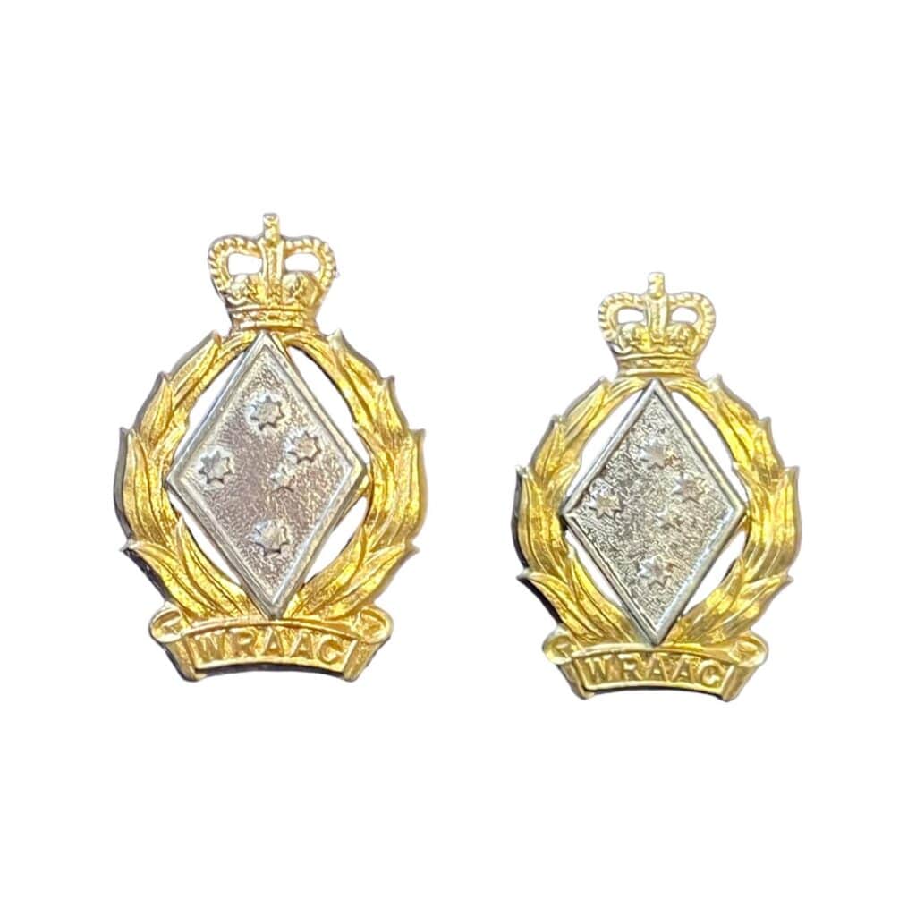 Bi-Metal Women’s Royal Australian Army Corps (WRAAC) – Hat/Collar Badge ...