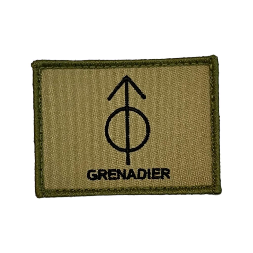 GRENADIER (Tan) Patch - P673 | Allied Militaria
