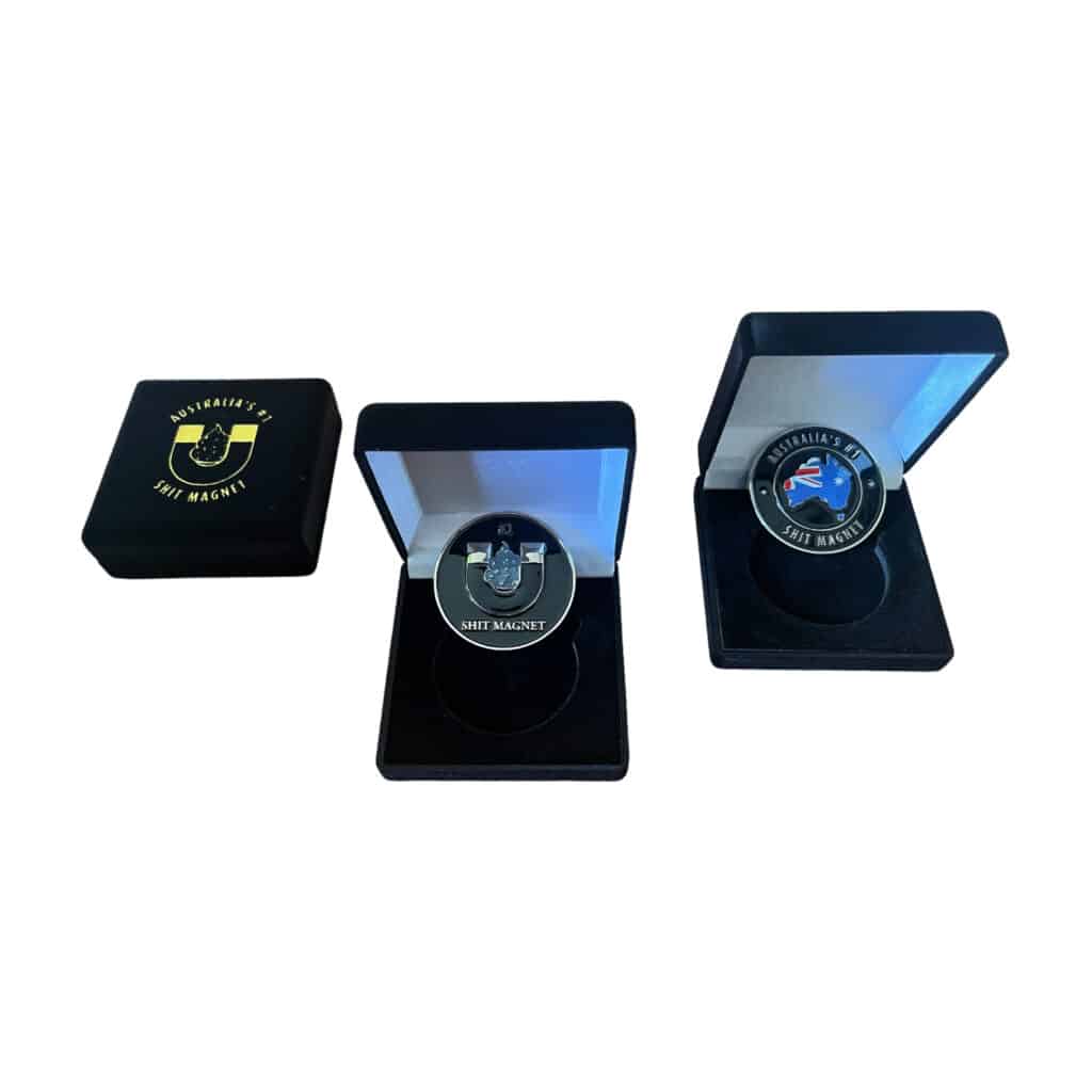 Australia’s #1 Shit Magnet Challenge Coin - (CC068) | Allied Militaria