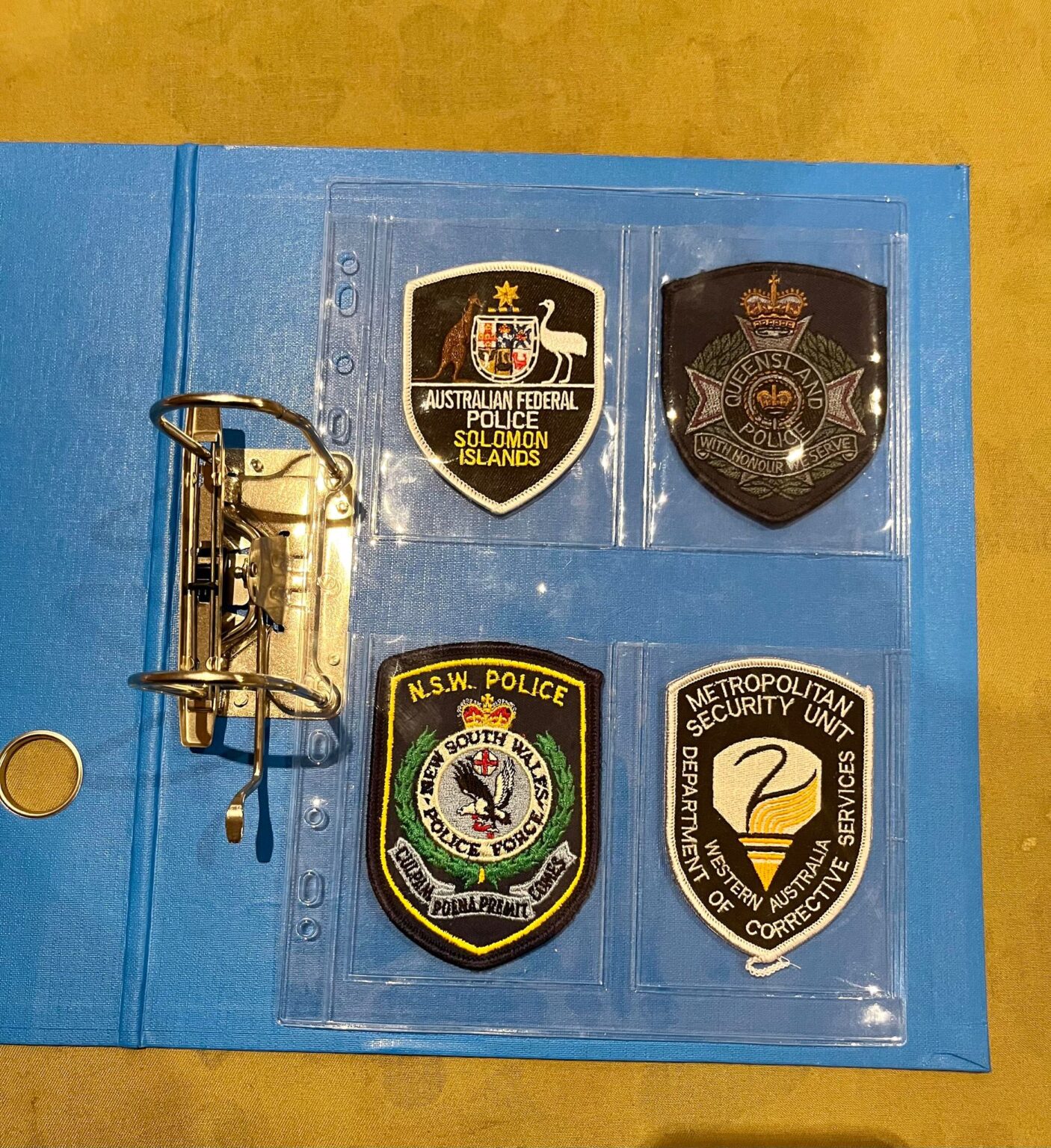 5 x Protective Patch Sleeves (Holds 4 x mixed Patches). | Allied Militaria