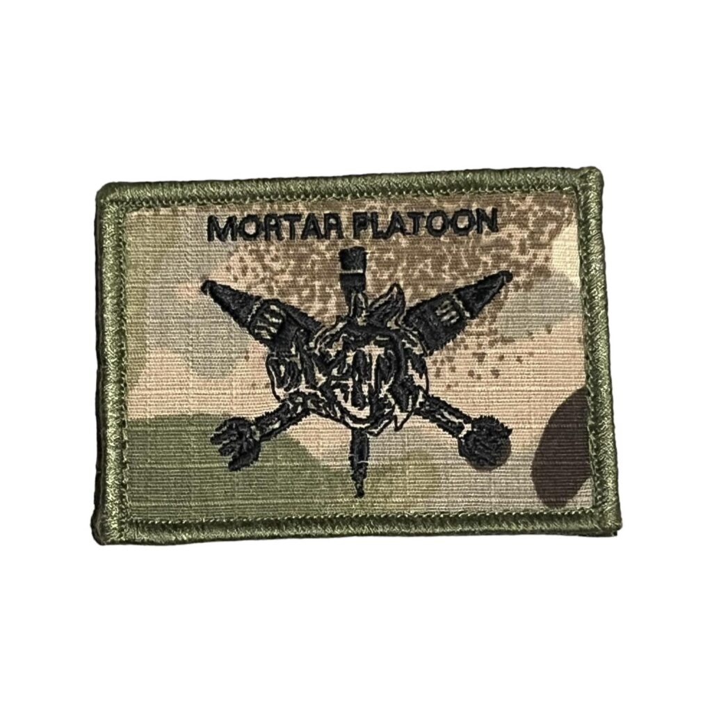 RAR Mortar Platoon AMCU Patch - P925 | Allied Militaria