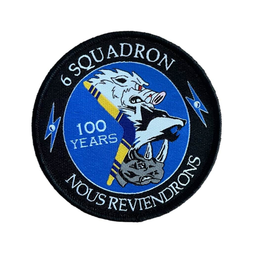 RAAF No. 6 Squadron “100 Years” Patch - BP129 | Allied Militaria