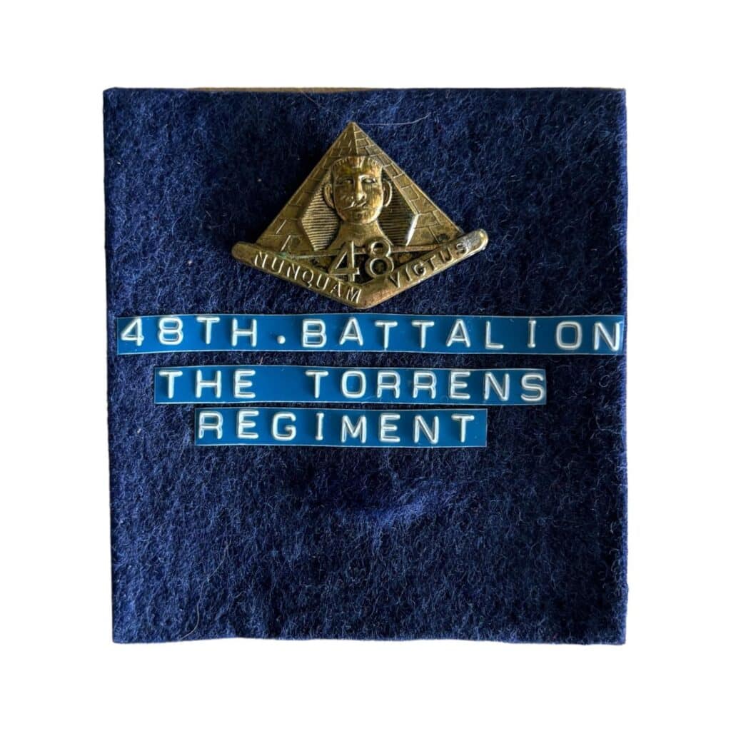 48th Battalion (The Torrens Regiment) – Collar Badge Single – 1930 to ...