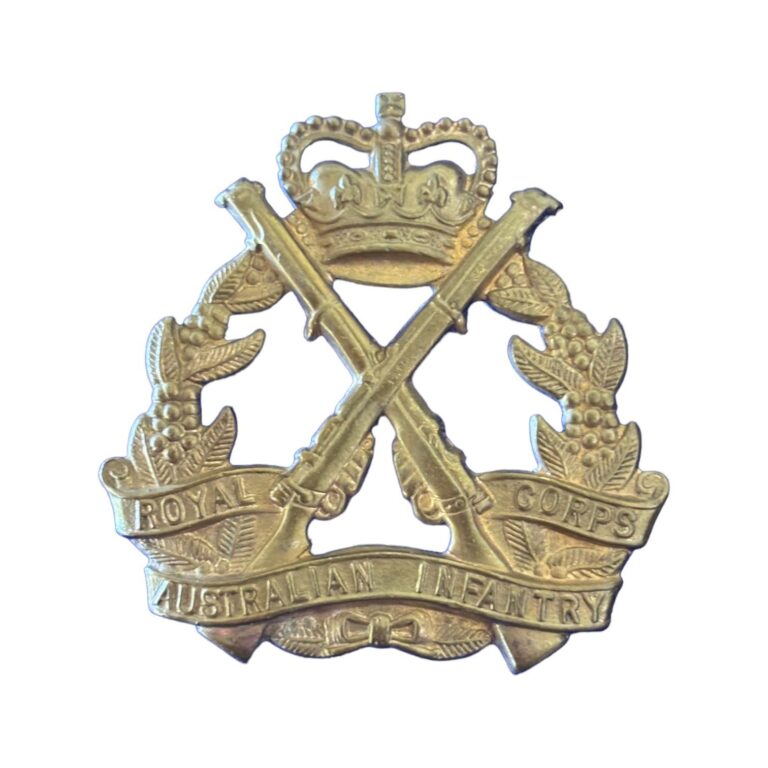 Royal Australian Infantry Corps Brass Hat Badge – QC (A330) | Allied ...