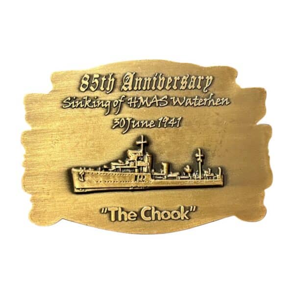 HMAS Waterhen - 85th Anniversary Challenge Coin (CC1014) | Allied Militaria